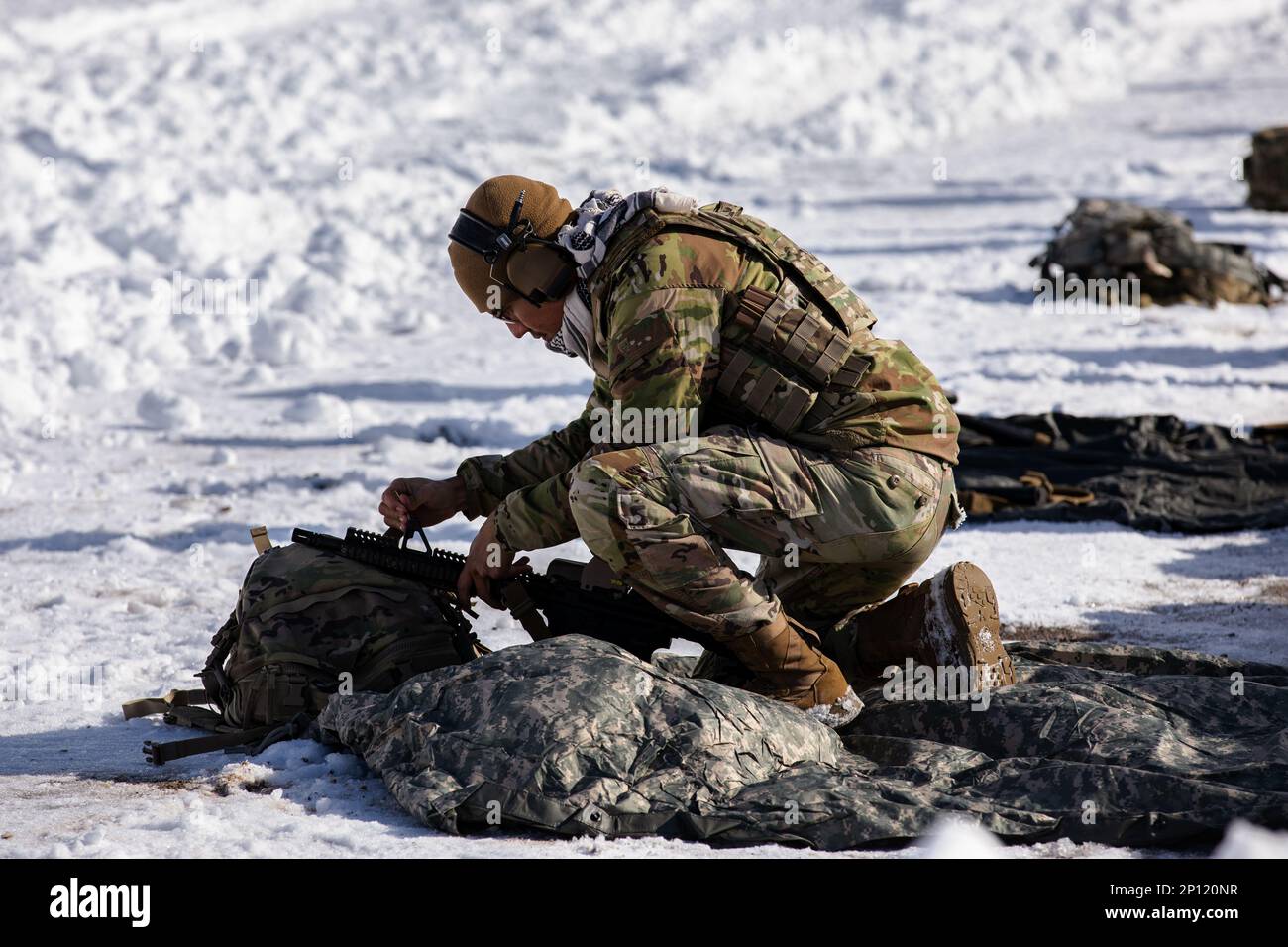 A U.S. Service Member assigned to the 19th Special Forces Group ...