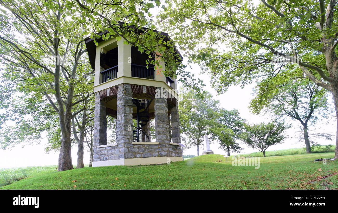 This Aug. 3, 2016, photo shows the Indian Tower memorial built in 1916 ...