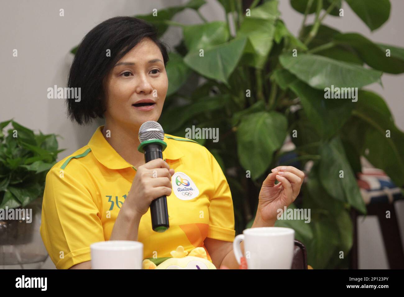 Former Chinese diver Gao Min, who won gold medals in the springboard ...