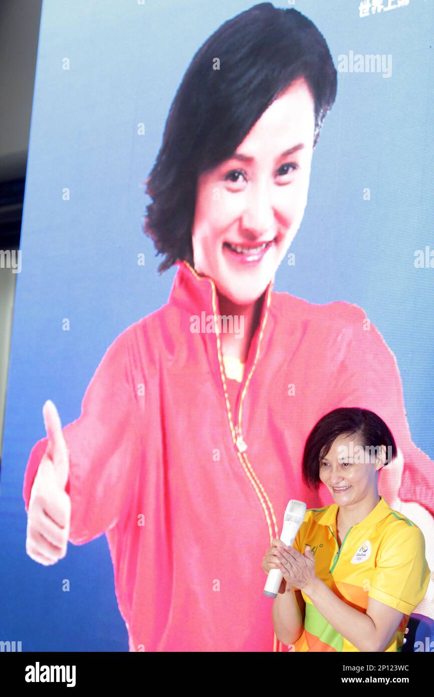 Former Chinese diver Gao Min, who won gold medals in the springboard ...