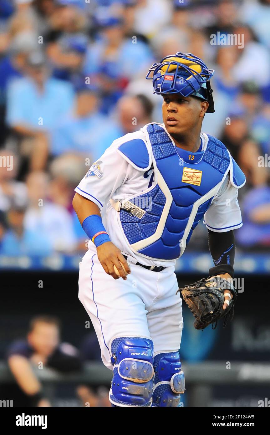 August 20,2016: Kansas City Royals catcher Salvador Perez (13) during ...