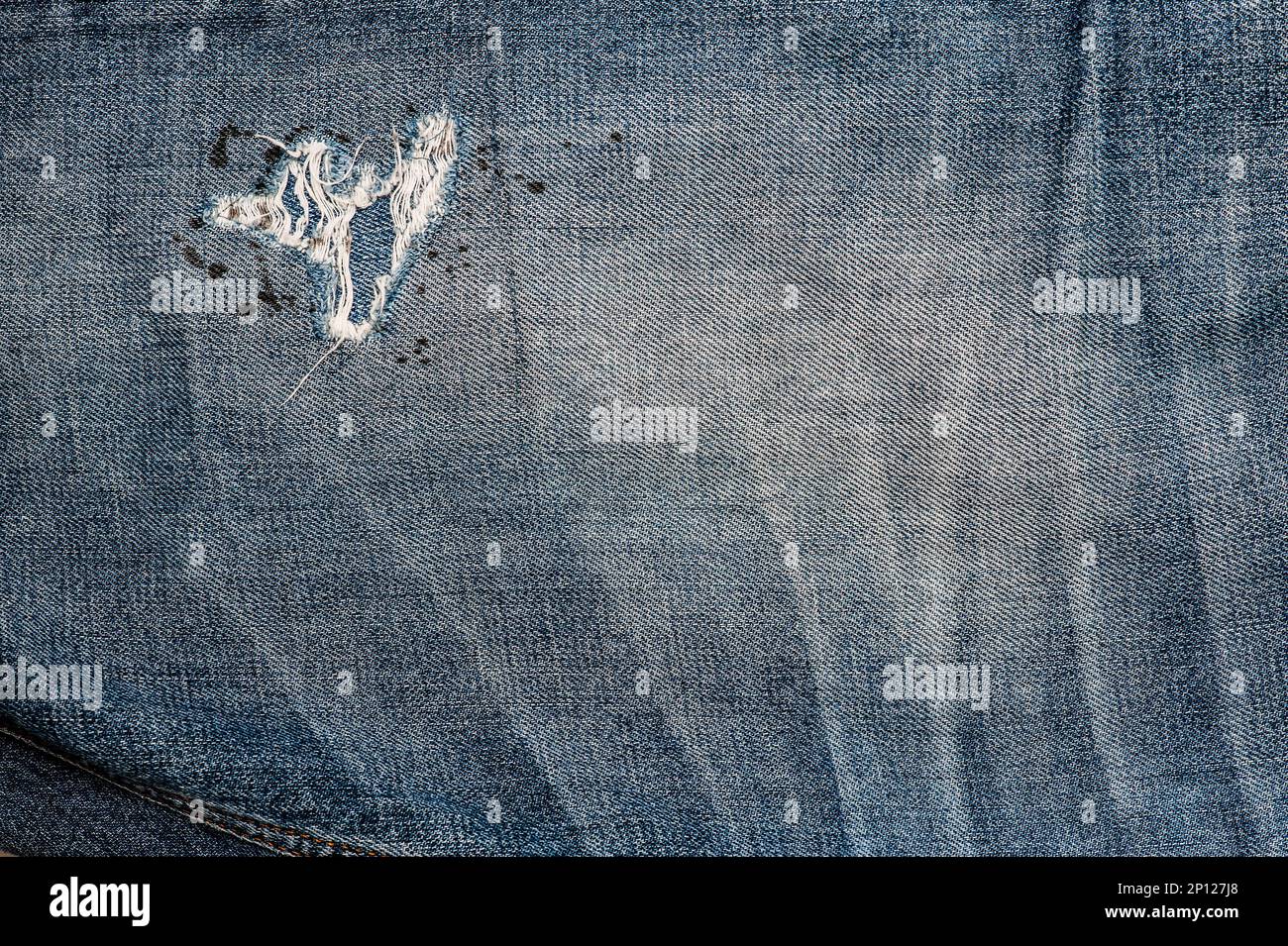 Jeans tissue background texture - wrinkled and discolored Stock Photo ...