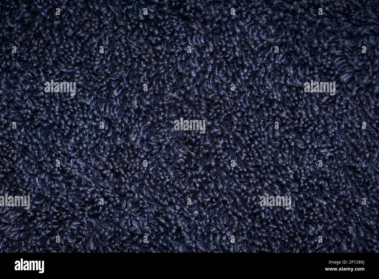 Dark blue cotton terry cloth texture, background Stock Photo - Alamy