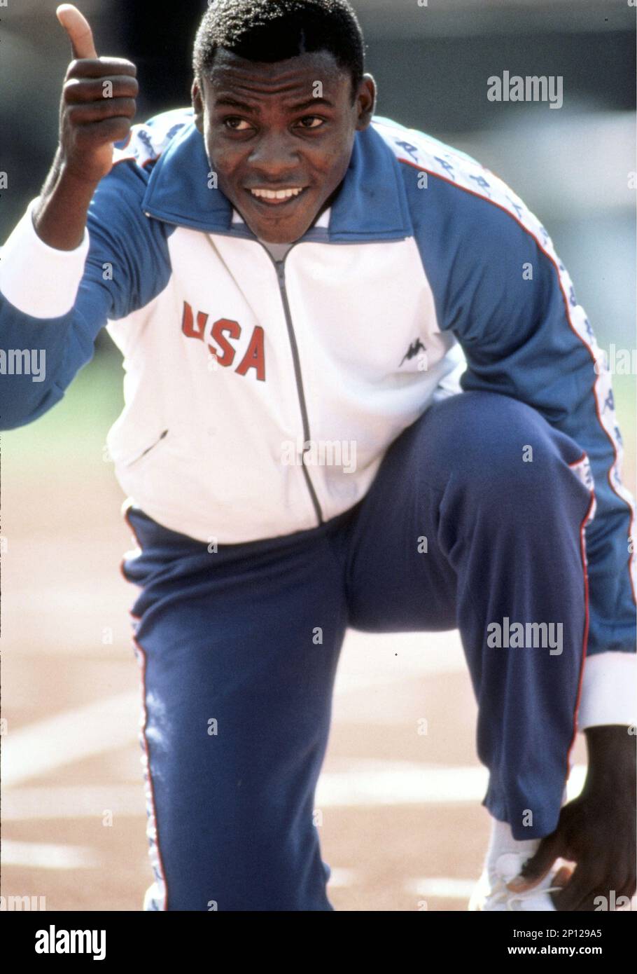 United States of America sprinter Carl Lewis in 1983. (Al Messerschmidt ...