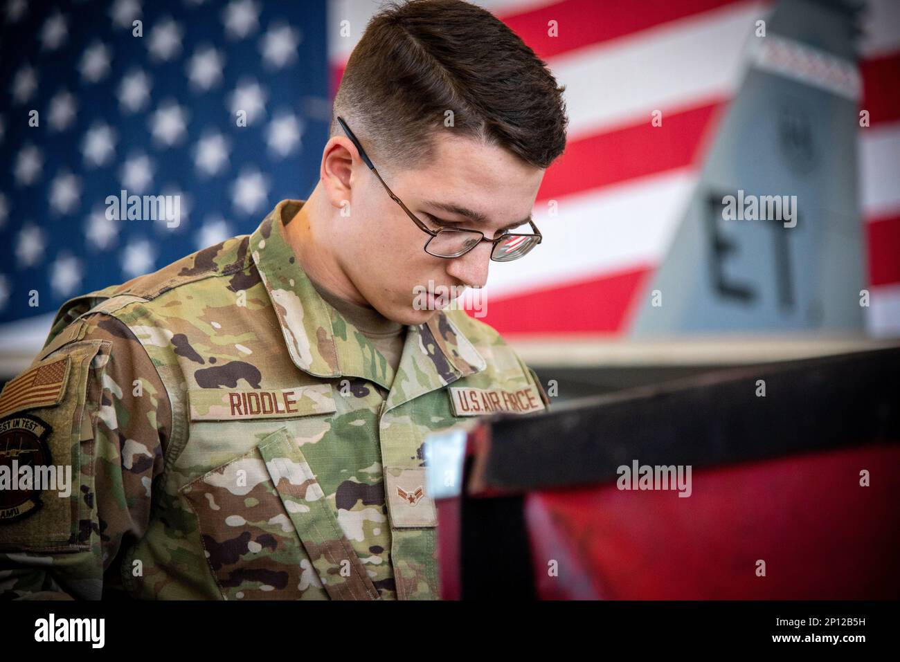 Airman 1st Class Austin Riddle, 96th Aircraft Maintenance Squadron Red ...