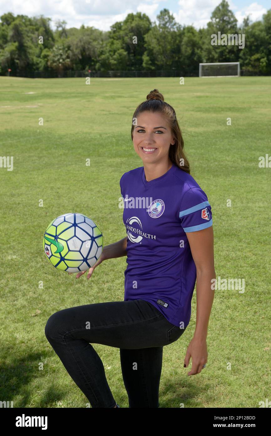 Professional soccer player Alex Morgan poses for a portrait session in ...