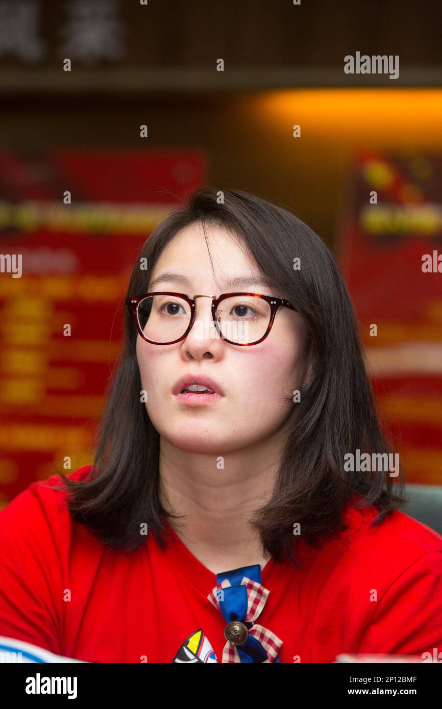 Chinese swimmer Fu Yuanhui who won the bronze medal in the women's 100m ...