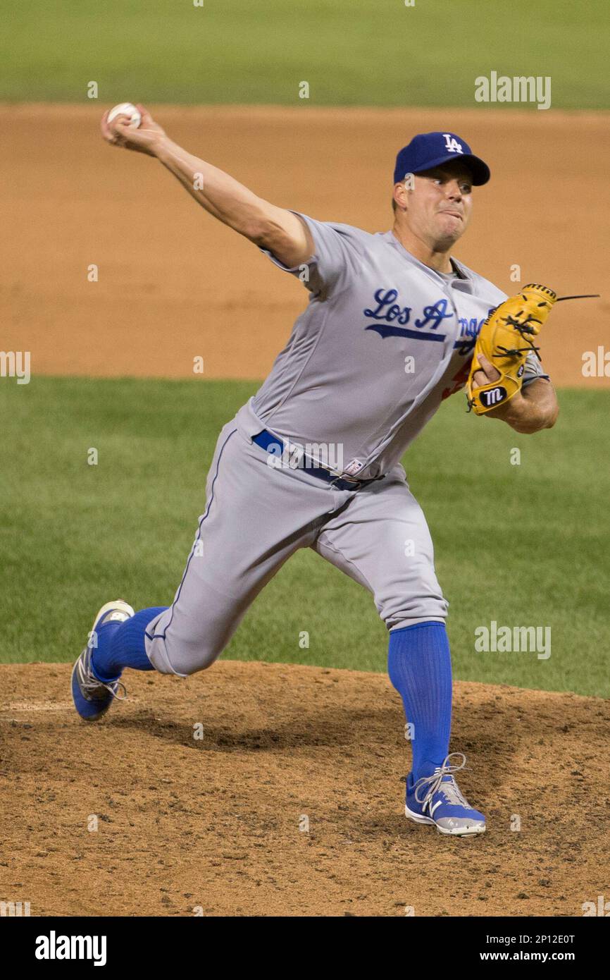 August 17, 2016: Los Angeles Dodgers relief pitcher Joe Blanton (55 ...