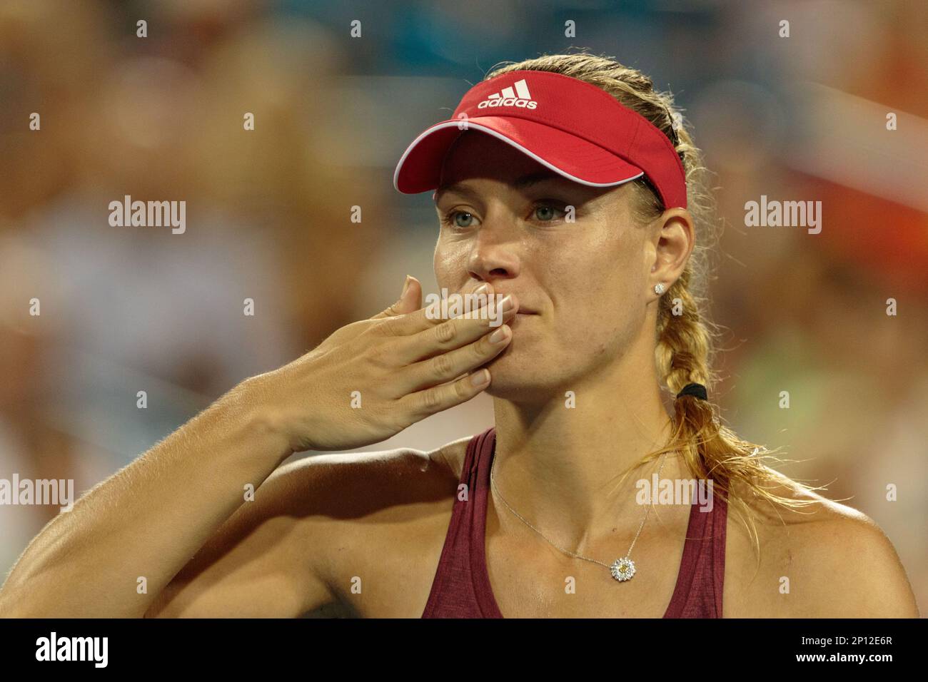 August 17th, 2016: Angelique Kerber (GER) kisses to the crowd after ...