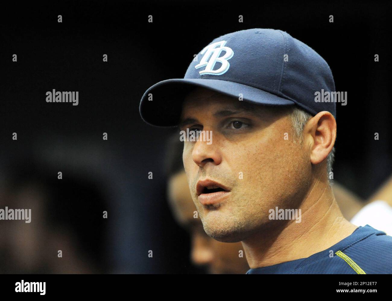 Tampa Bay Rays manager Kevin Cash watches play against the San Diego ...