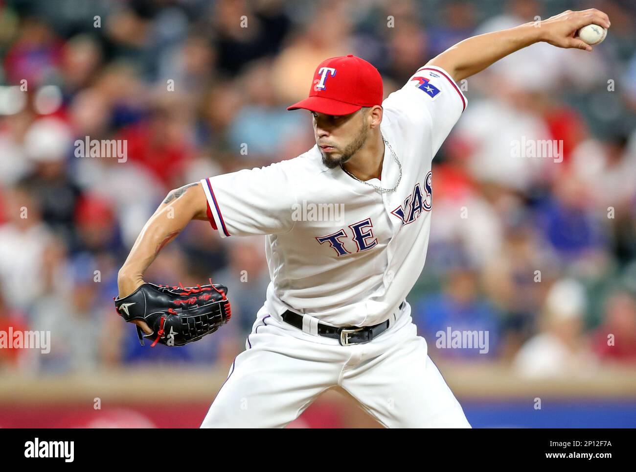 16 AUG 2016: Texas Rangers relieve pitcher Alex Claudio during the MLB ...