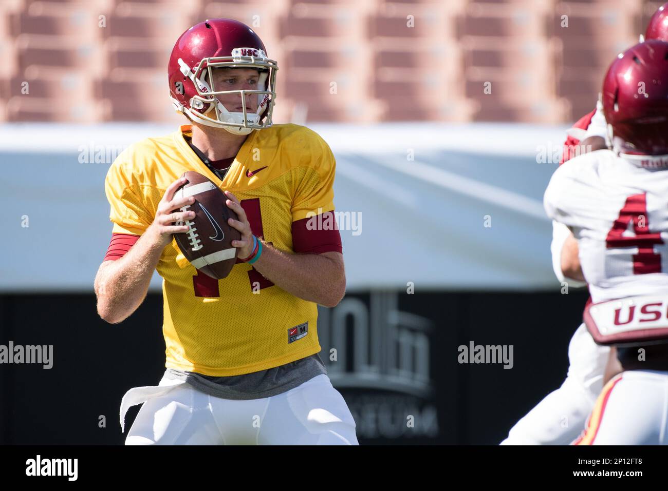 15 AUG 2016: Southern California quarterback Sam Darnold (14) in action ...