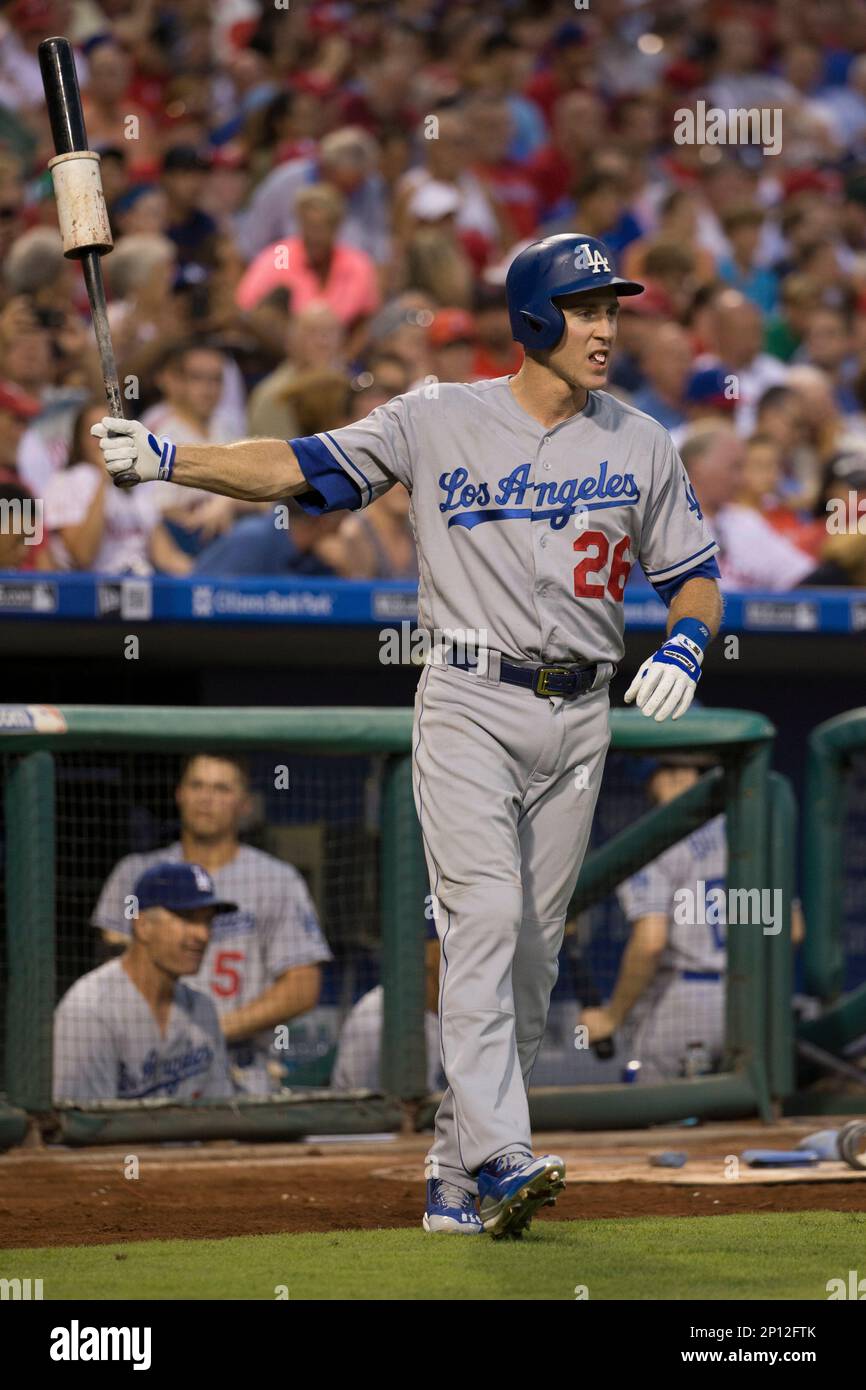 August 16, 2016: Los Angeles Dodgers second baseman Chase Utley (26 ...