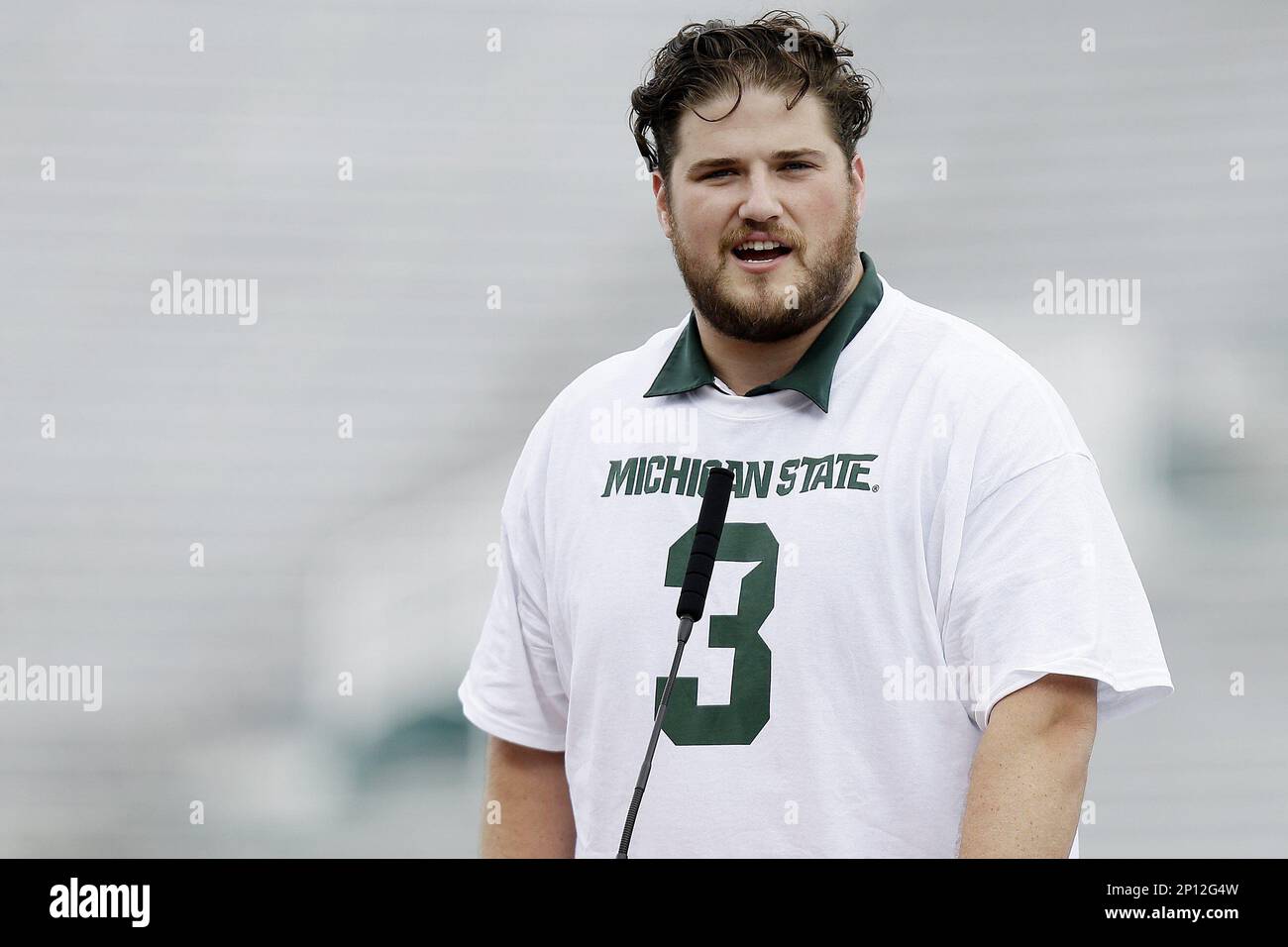Former Michigan State offensive lineman Travis Jackson addresses the ...