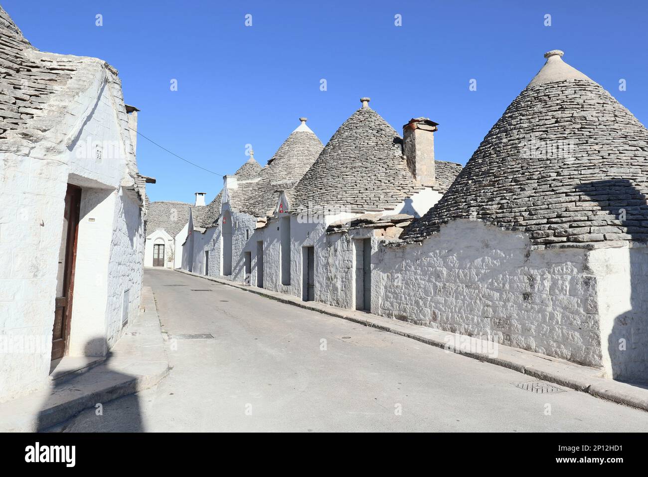Old town with many "Trulli" in Alberobello, Italy Stock Photo - Alamy