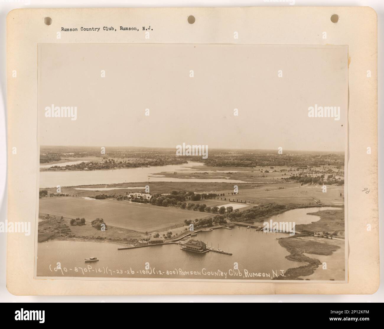New Jersey - Rumson, Aerial Photograph Stock Photo - Alamy