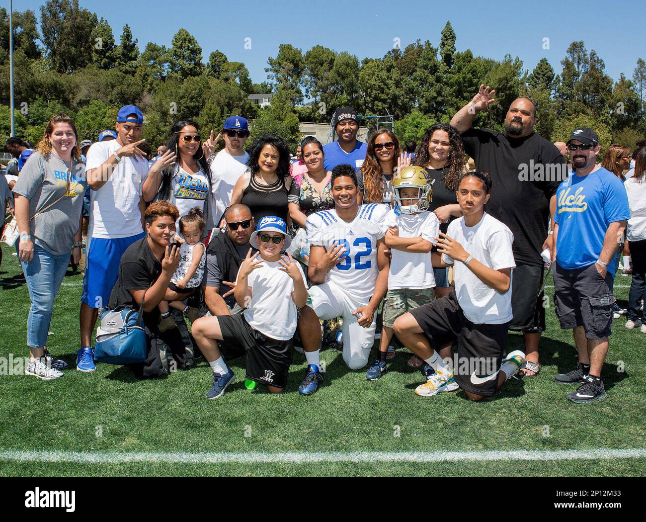 April 23, 2016 Los Angeles, CA...UCLA linebacker (32) Mique Juarez ...