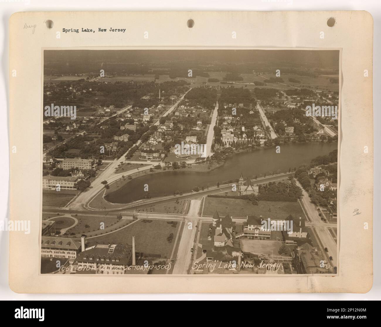 New Jersey - Spring Lake, Aerial Photograph Stock Photo - Alamy