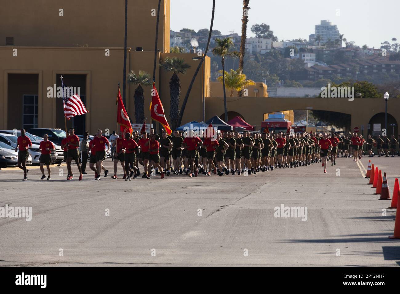 U.S. Marines with Marine Corps Recruit Depot (MCRD) San Diego, lead new ...
