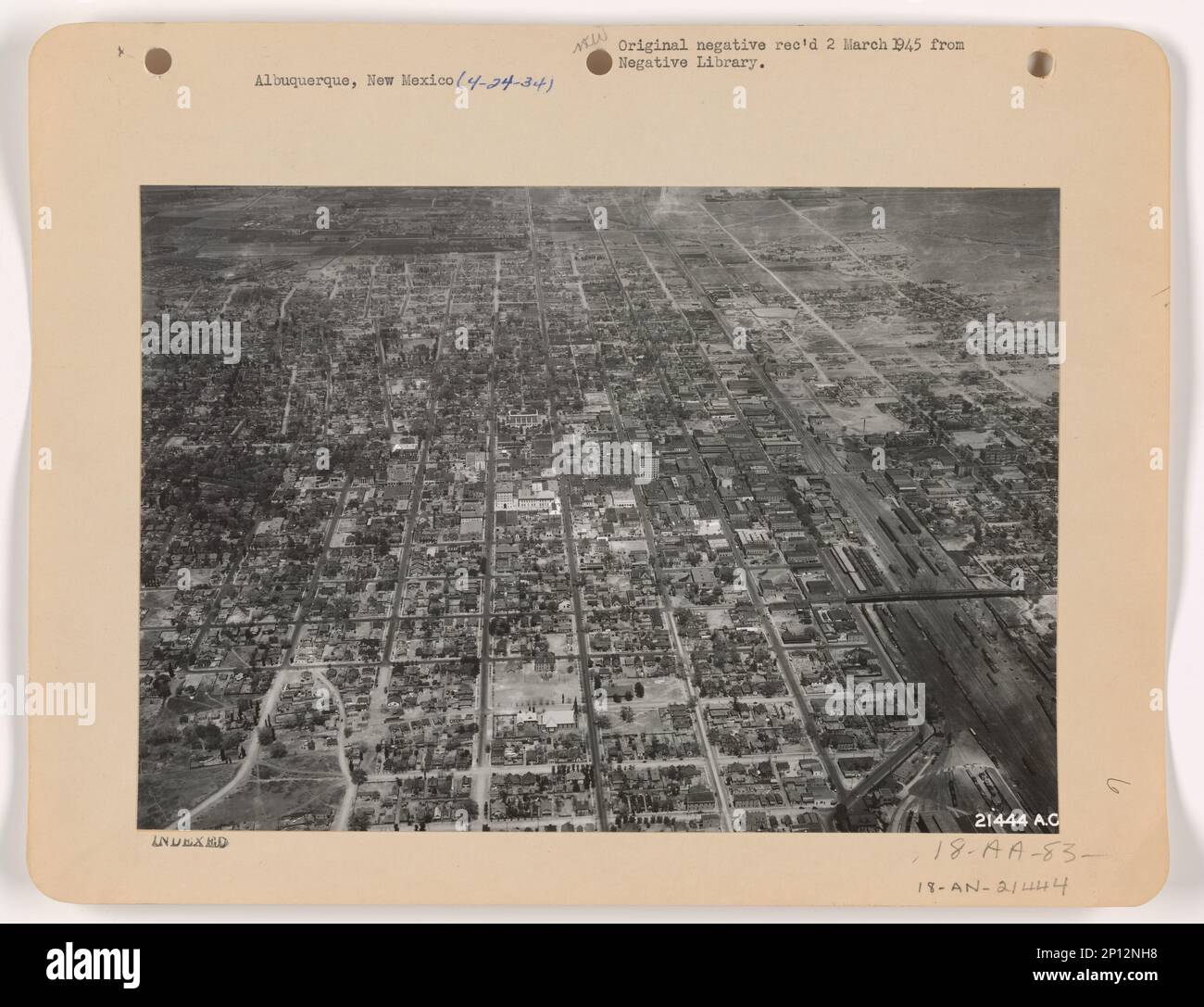 New Mexico - Albuquerque, Aerial Photograph Stock Photo - Alamy