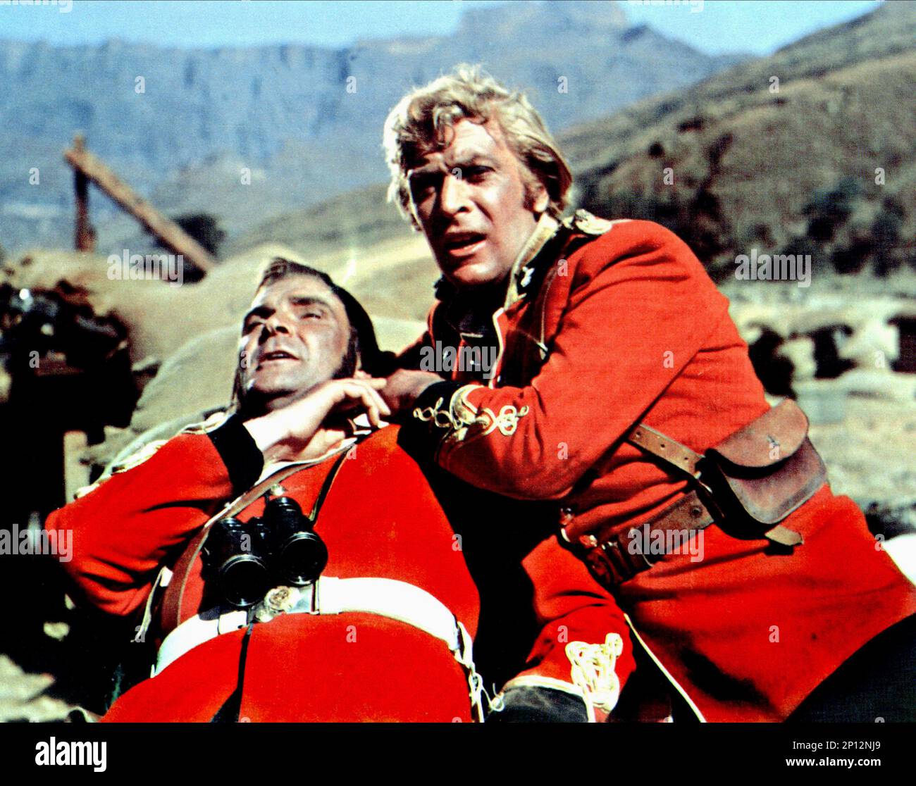 Zulu Stanley Baker & Michael Caine Stock Photo - Alamy