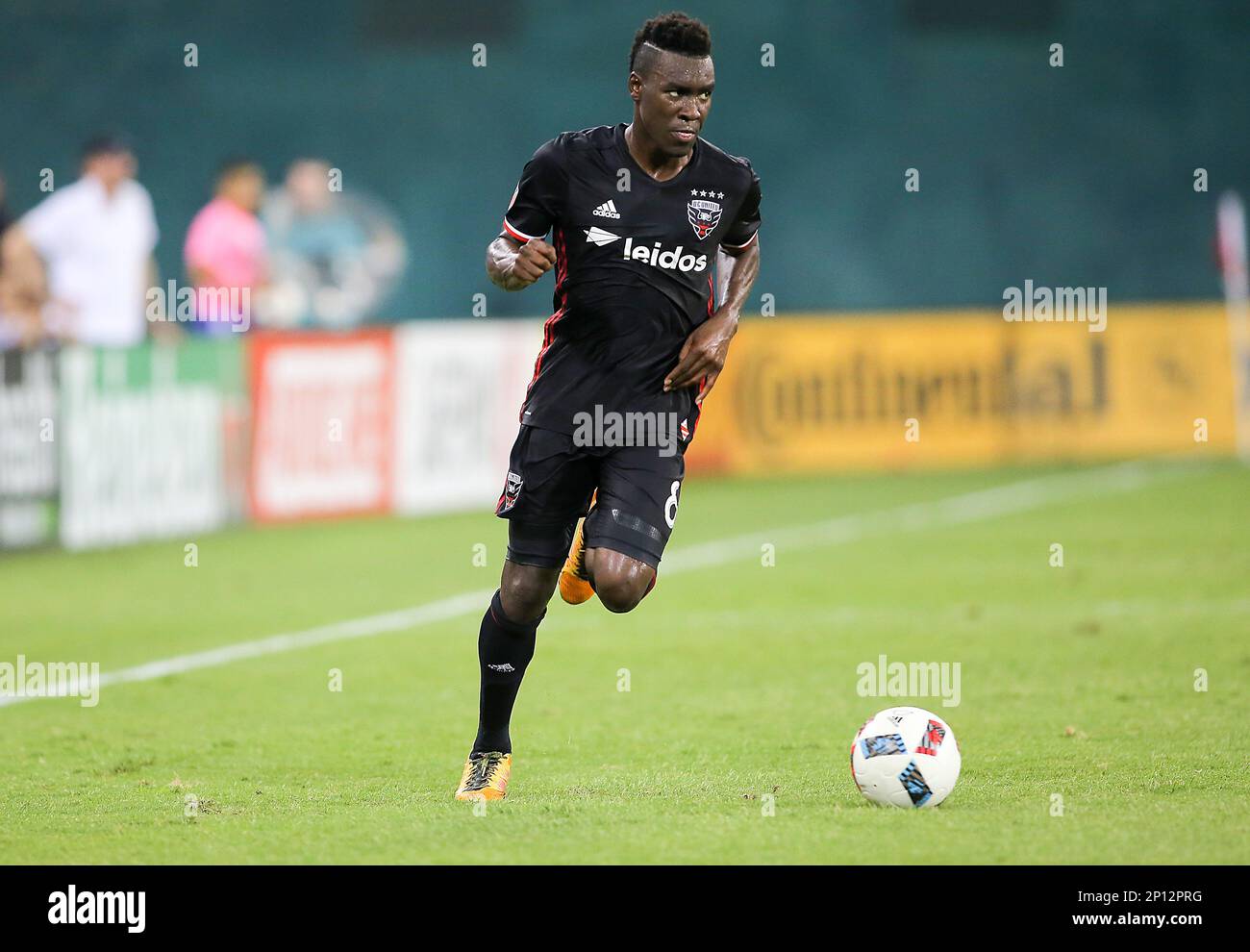 August 13 2016: DC United midfielder Lloyd Sam (8) during a MLS match ...