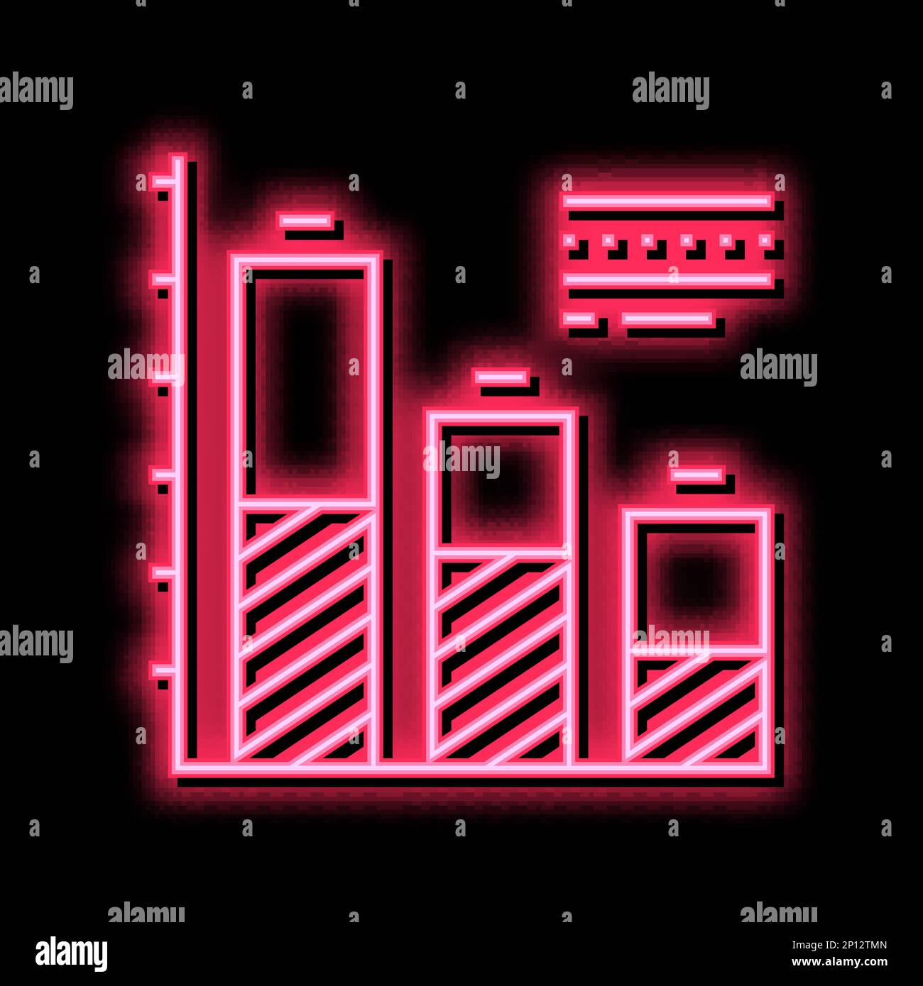 financial diagram neon glow icon illustration Stock Vector Image & Art ...