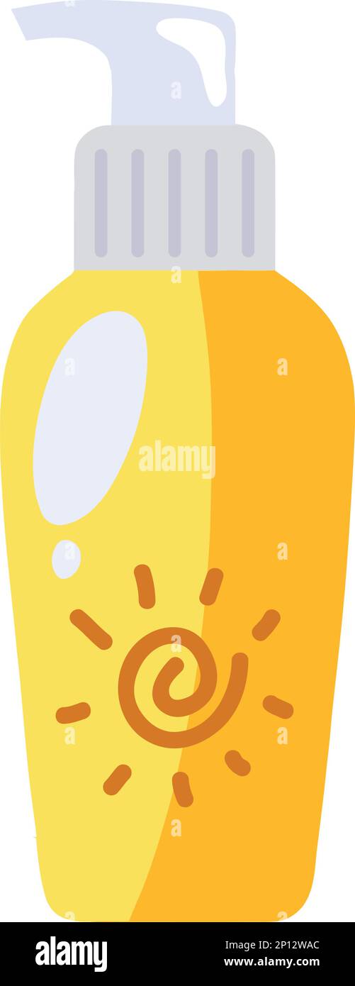 blocker solar cream bottle Stock Vector Image & Art - Alamy