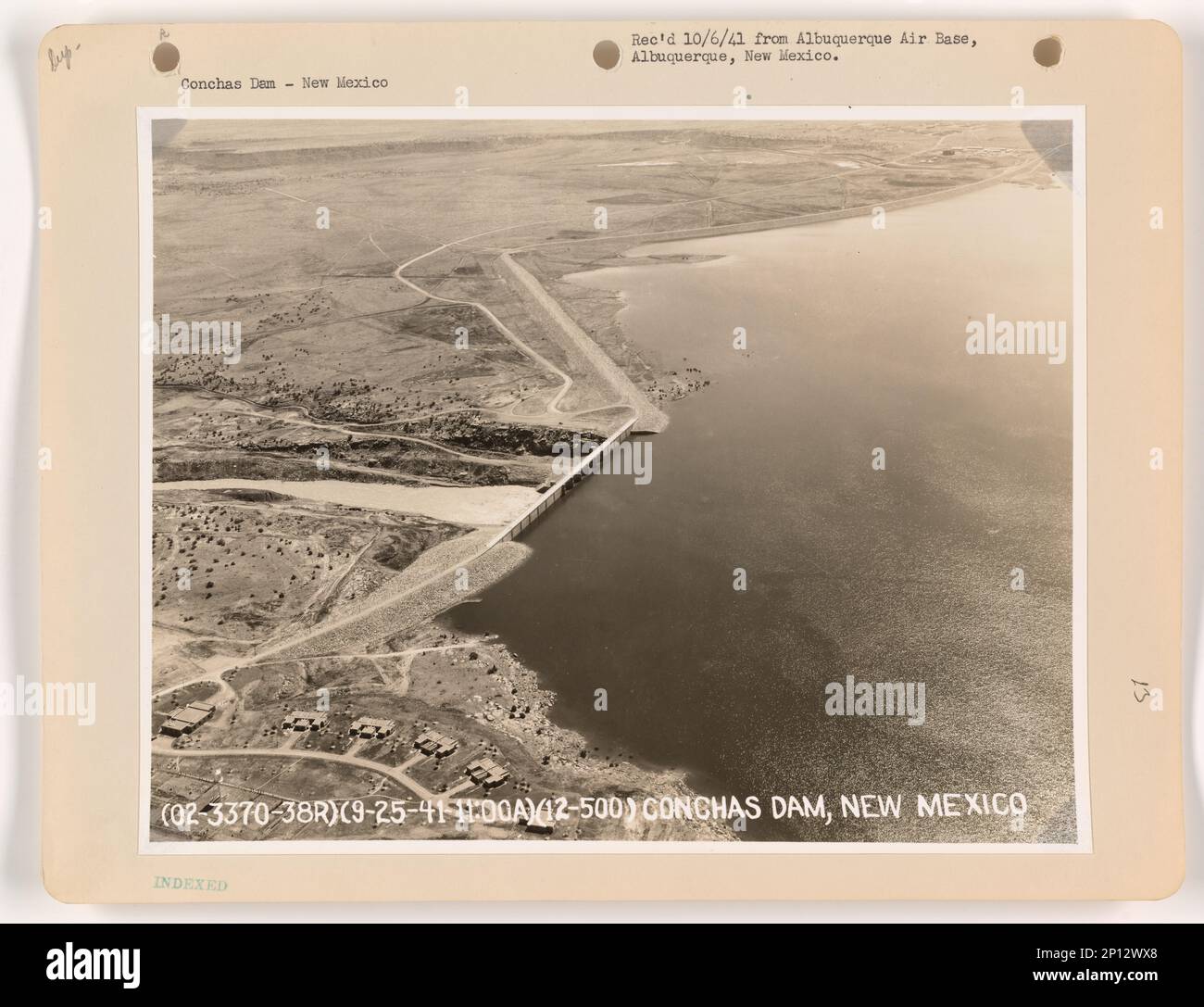 New Mexico - Conchas Dam, Aerial Photograph Stock Photo - Alamy