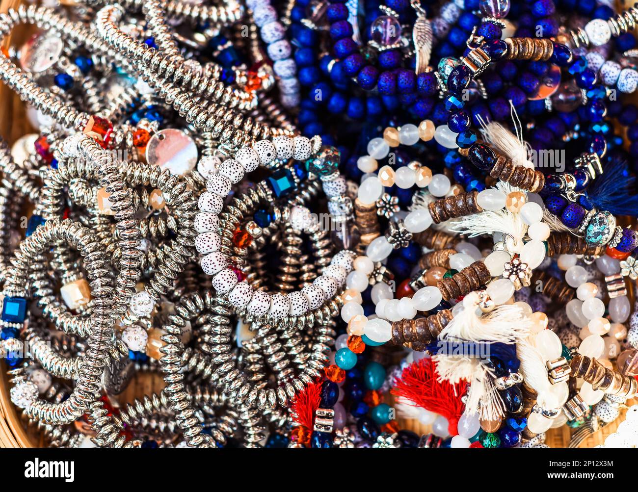 Many bodhi tree rosary and bracelets with white beads in the vietnamese ...