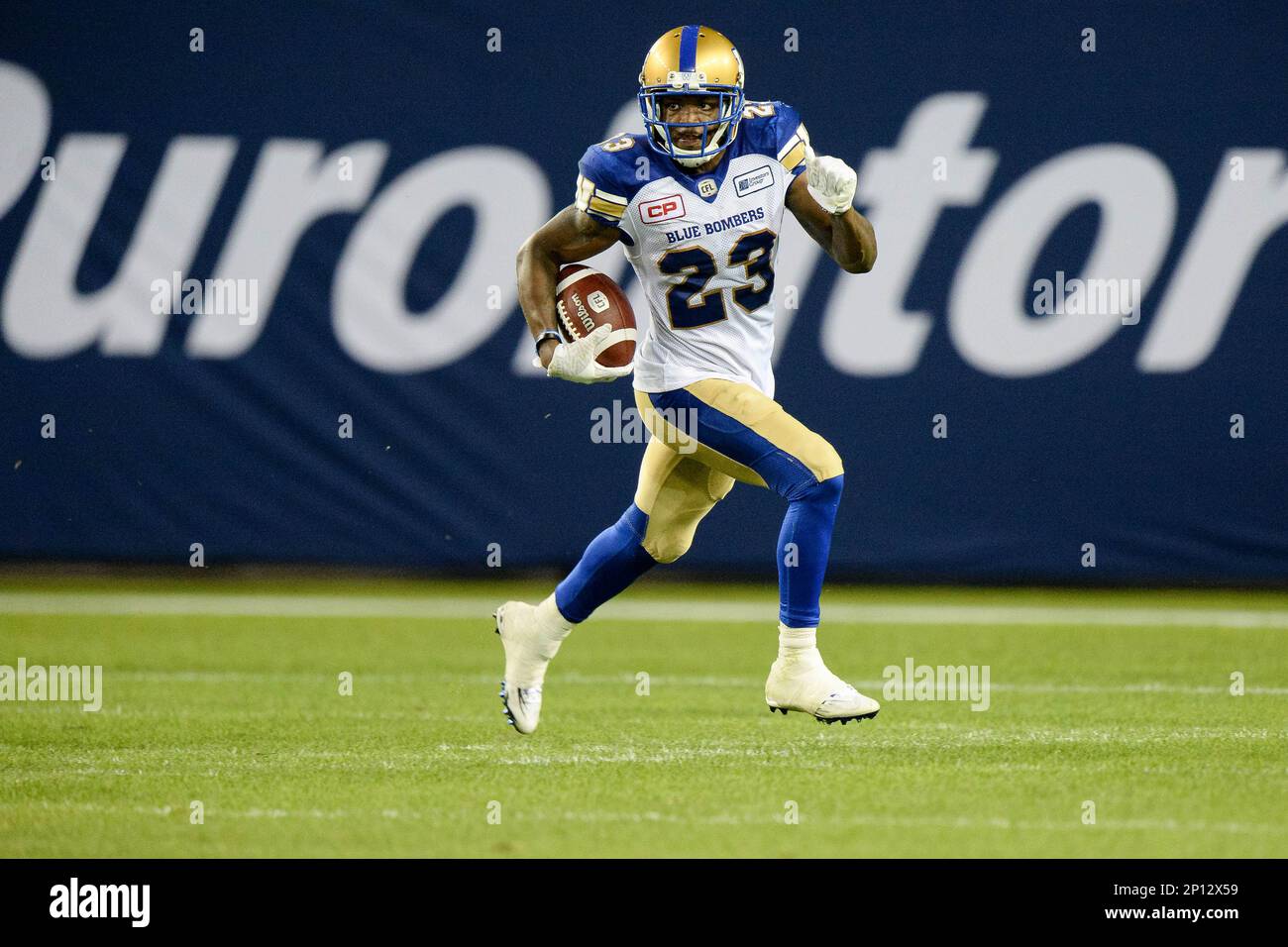 August 12, 2016: Winnipeg Blue Bombers defensive back Kevin Fogg (23 ...