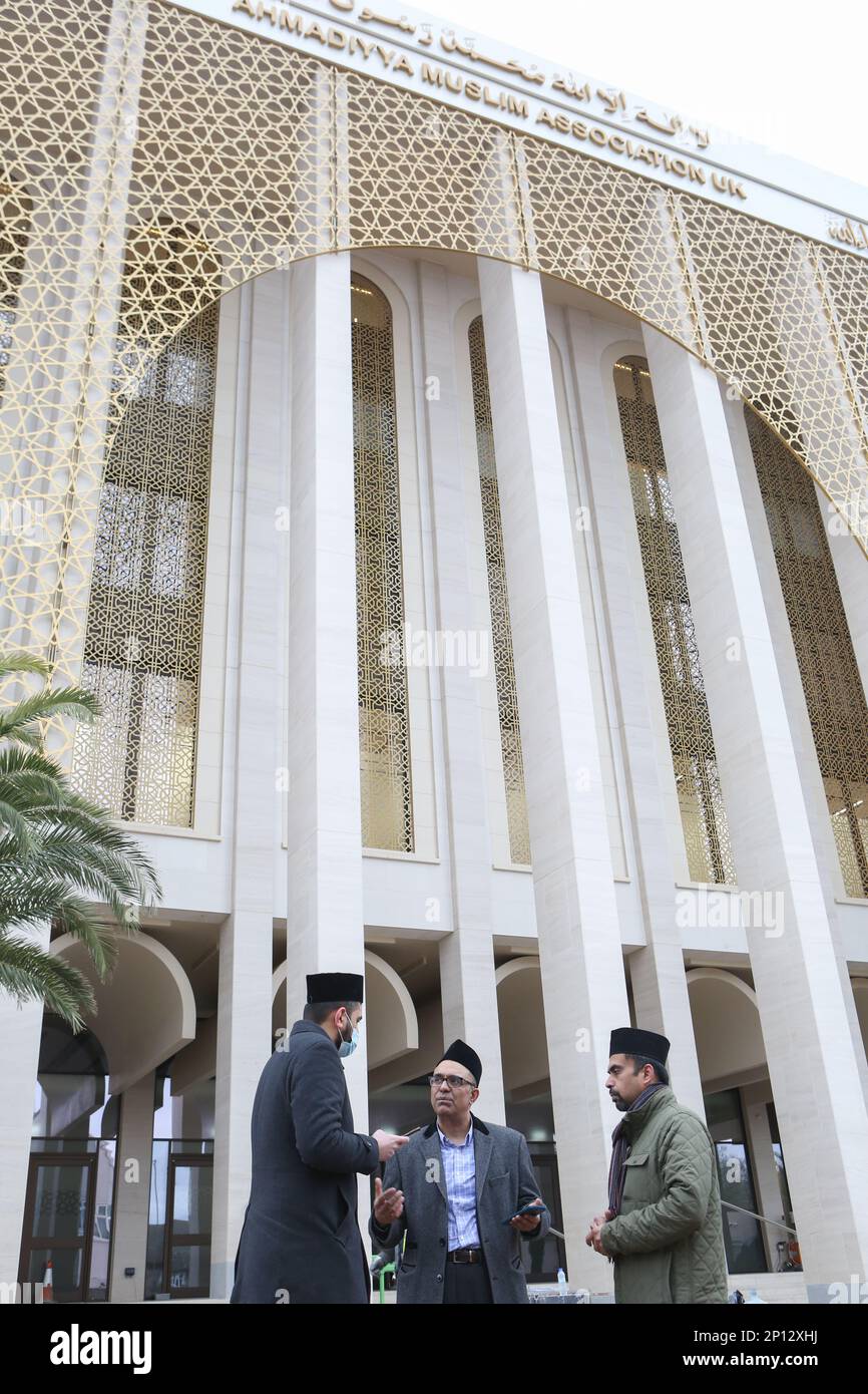 London, UK, 3rd March, 2023. A general view of the Baitul Futuh Mosque ...