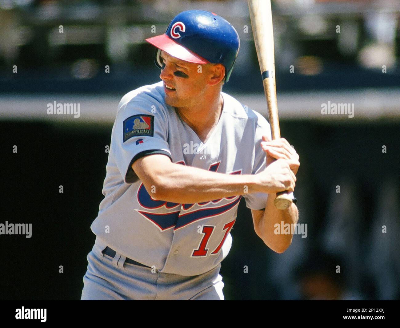 16 Jun. 1994: Chicago Cubs first baseman Mark Grace (17) waits for a ...
