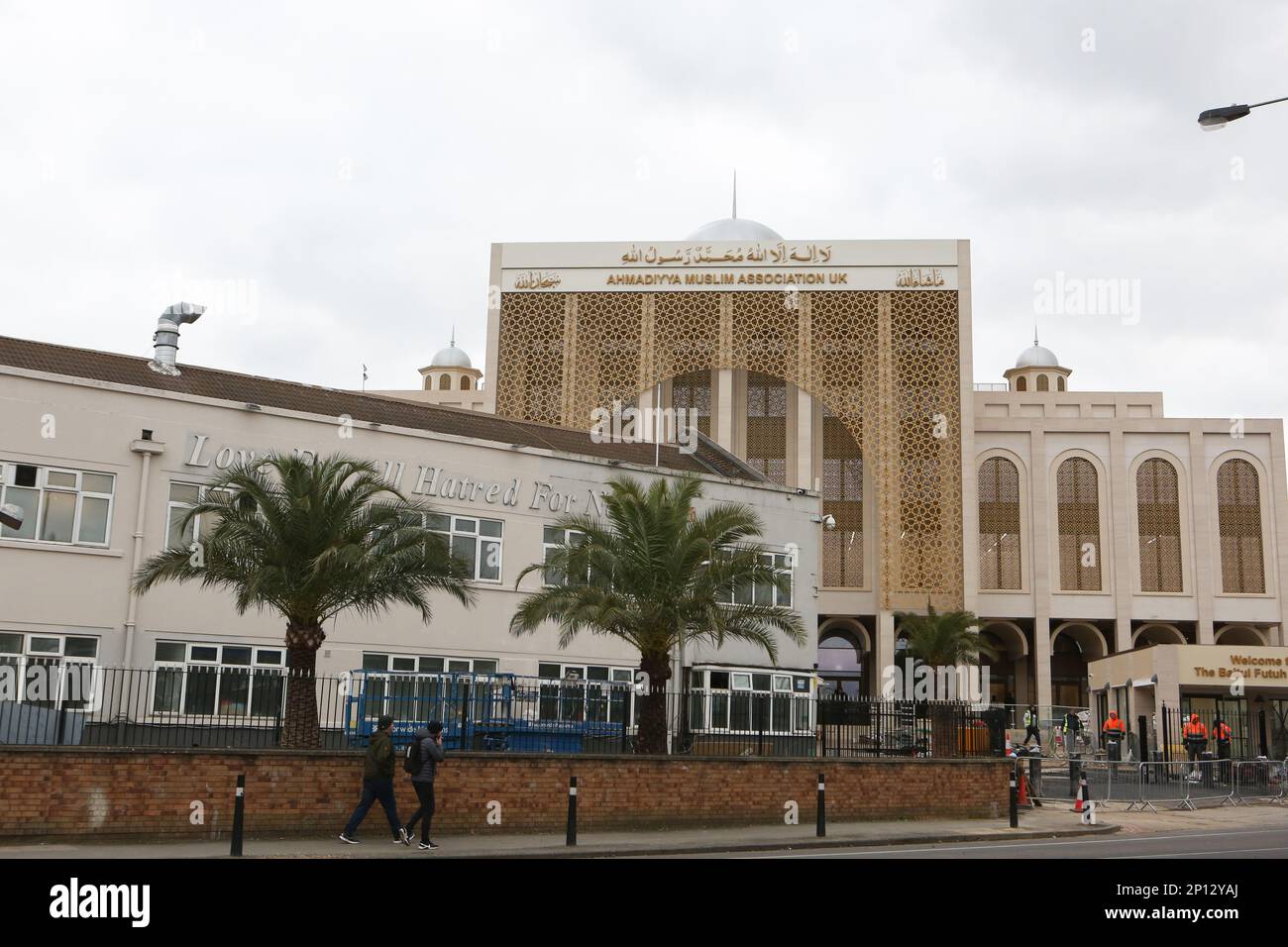 London, UK, 3rd March, 2023. A general view of the Baitul Futuh Mosque ...