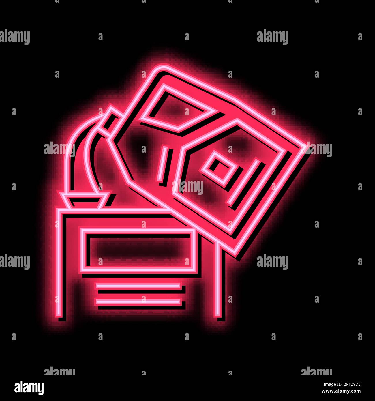 oil filling neon glow icon illustration Stock Vector Image & Art - Alamy