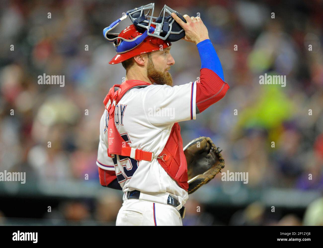 Aug 10, 2016: Texas Rangers catcher Jonathan Lucroy #25 during an MLB ...