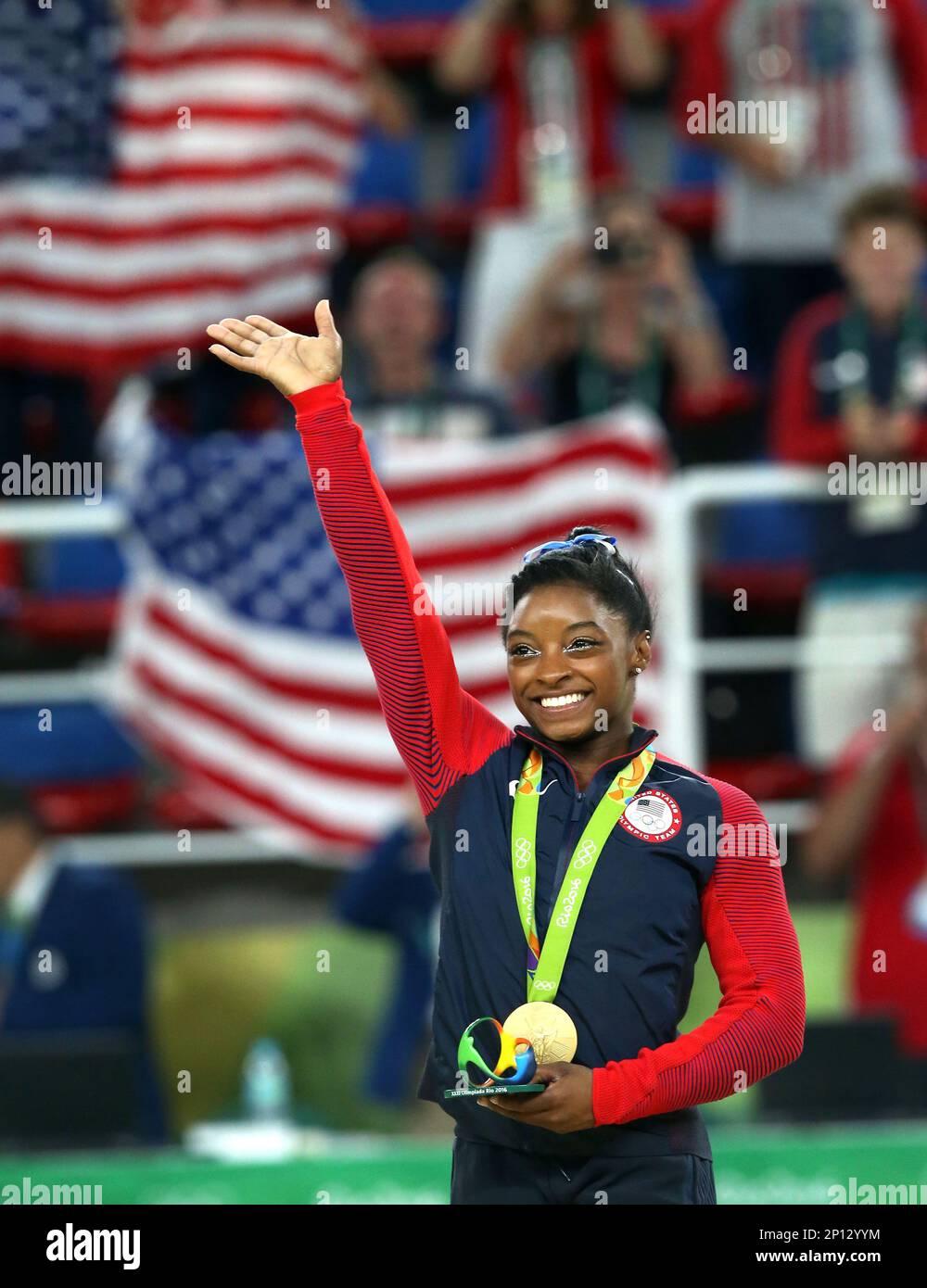 August 11, 2016 - Rio de Janeiro, RJ, Brazil - USA's SIMONE BILES, with ...