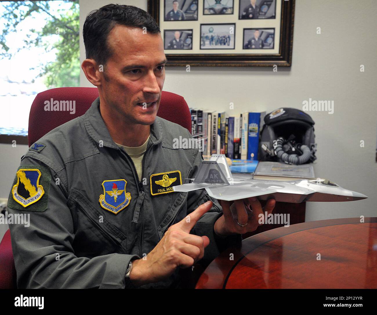 Col. Paul Moga describes the flight control system of the F-22 Raptor ...