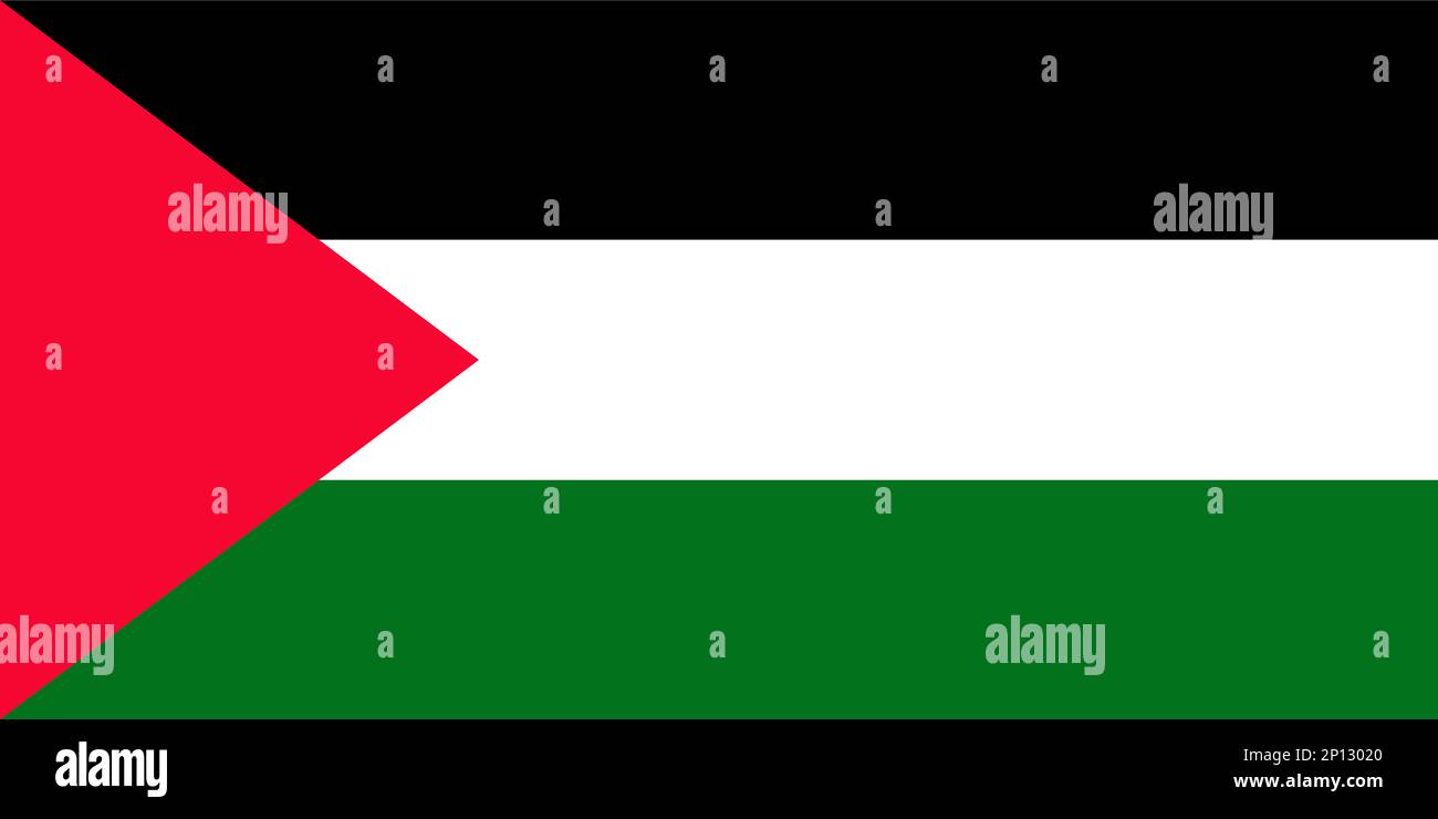 National flag of the State of Palestine Stock Photo - Alamy