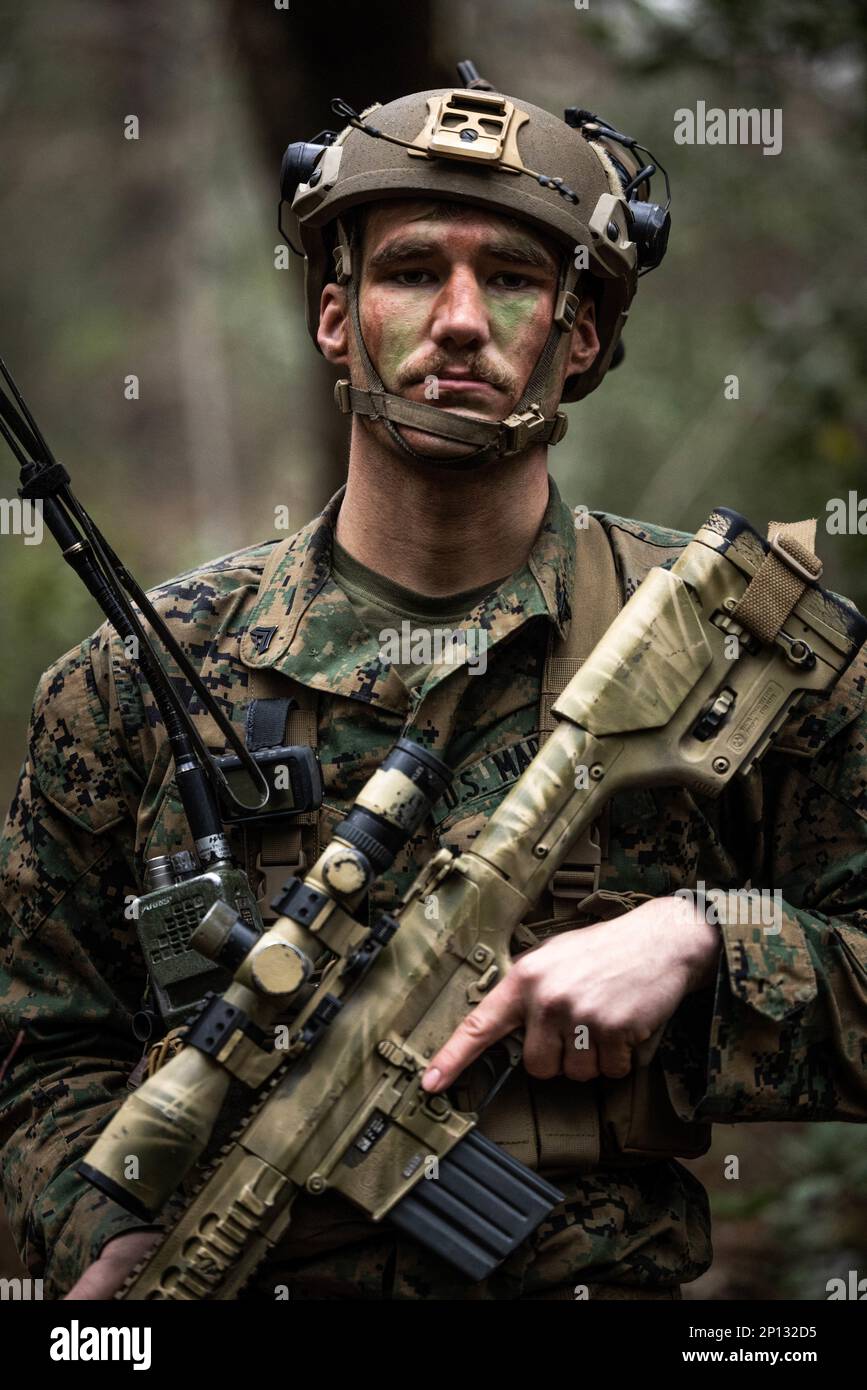 U.S. Marine Corps Cpl. David Booth, a native of Monroe, North Carolina ...