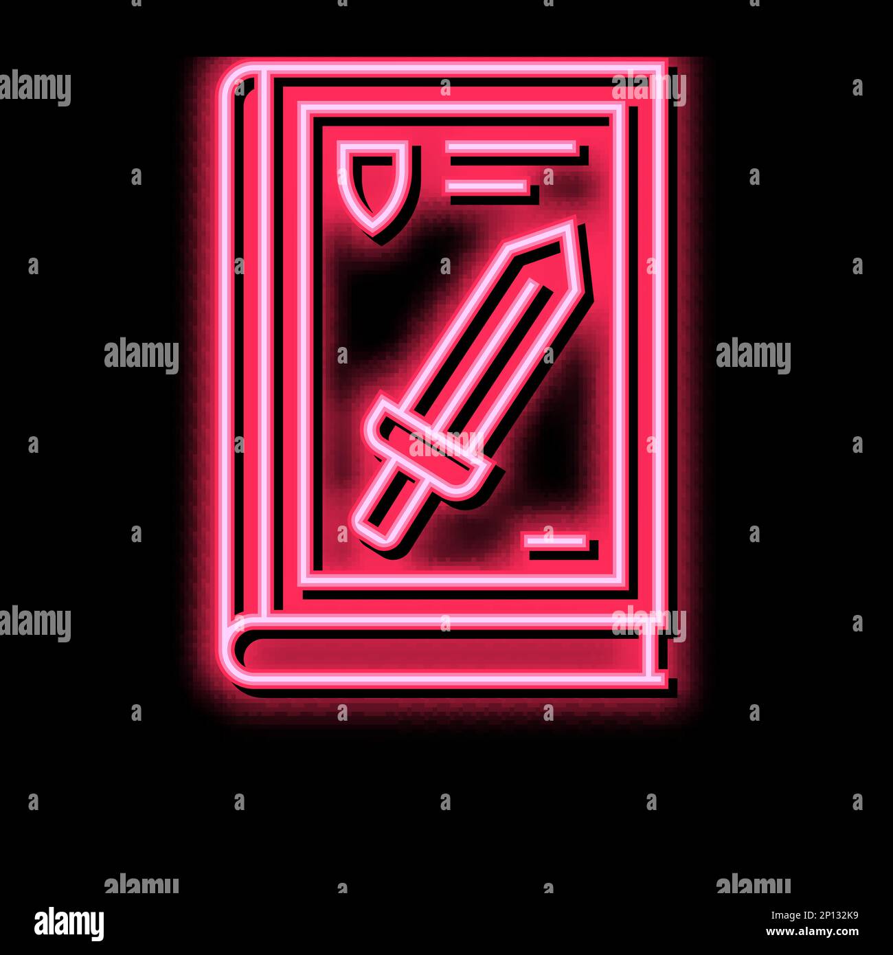 fantasy genre neon glow icon illustration Stock Vector Image & Art - Alamy