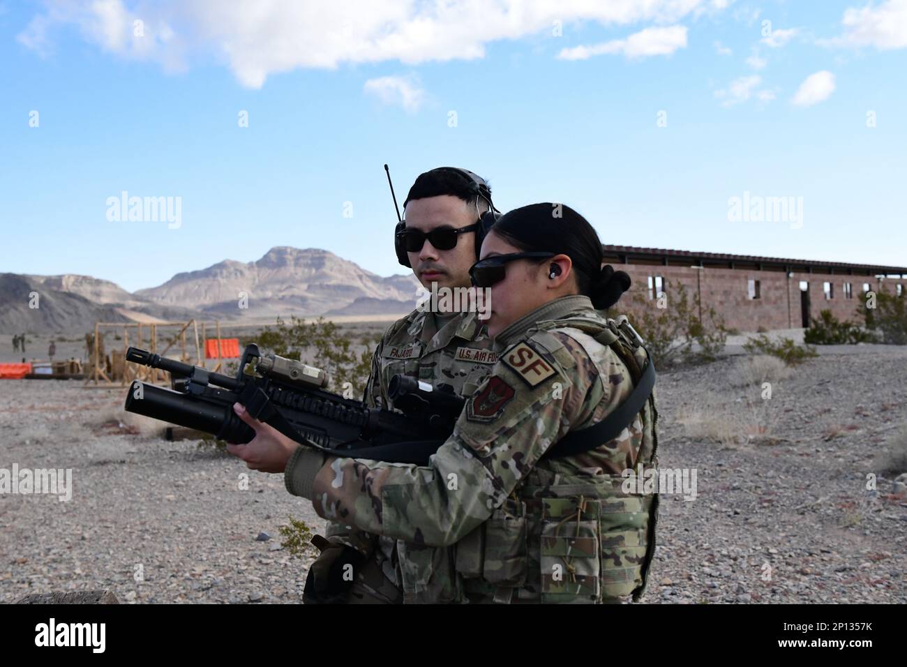 The 926th Security Forces Squadron holds a weaponse training course for ...