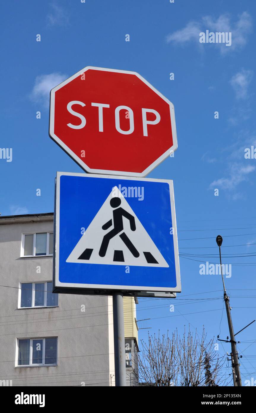 Road sign. Graphic drawing to communicate information to road users ...