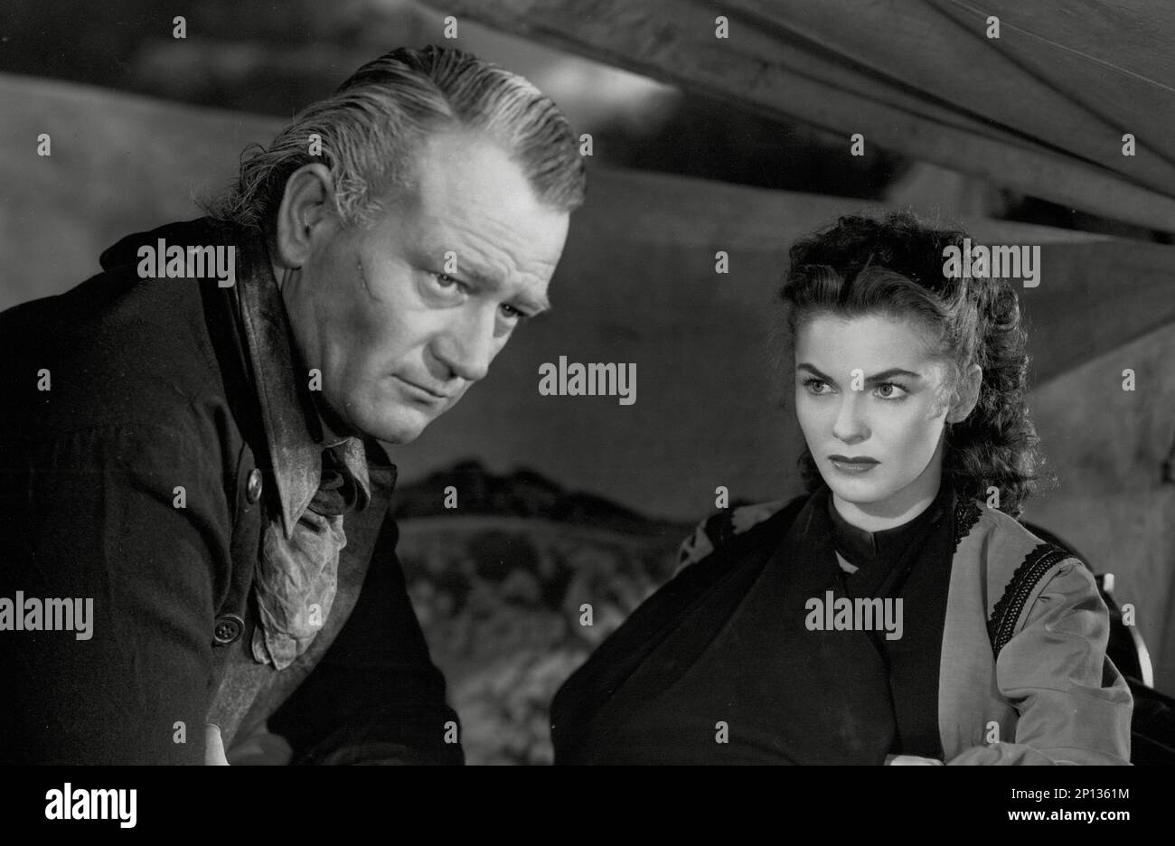 John Wayne, Joanne Dru, "Red River" (1948) United Artists. File ...