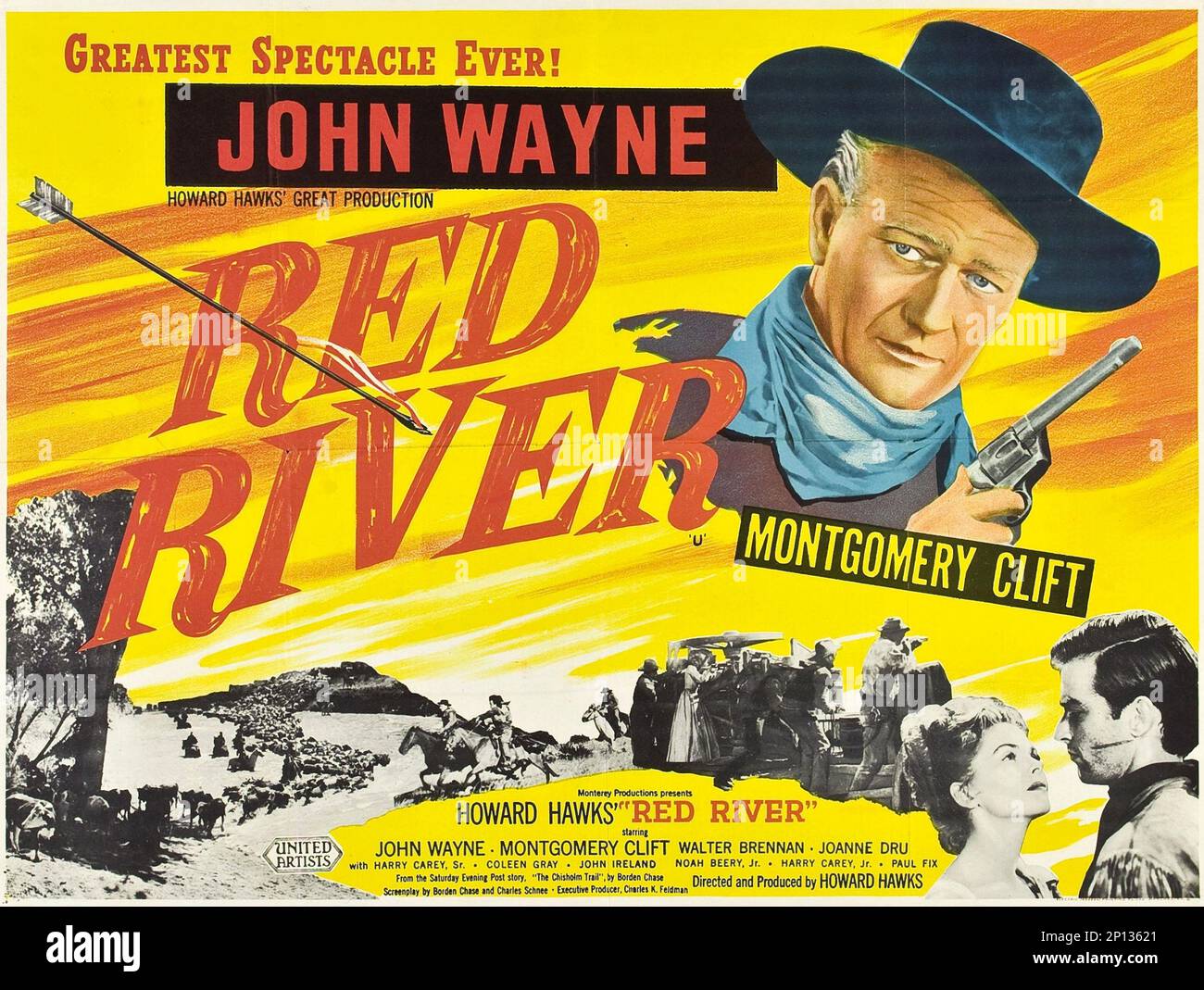 Poster, "Red River" (1948) United Artists. File Reference # 34408 ...