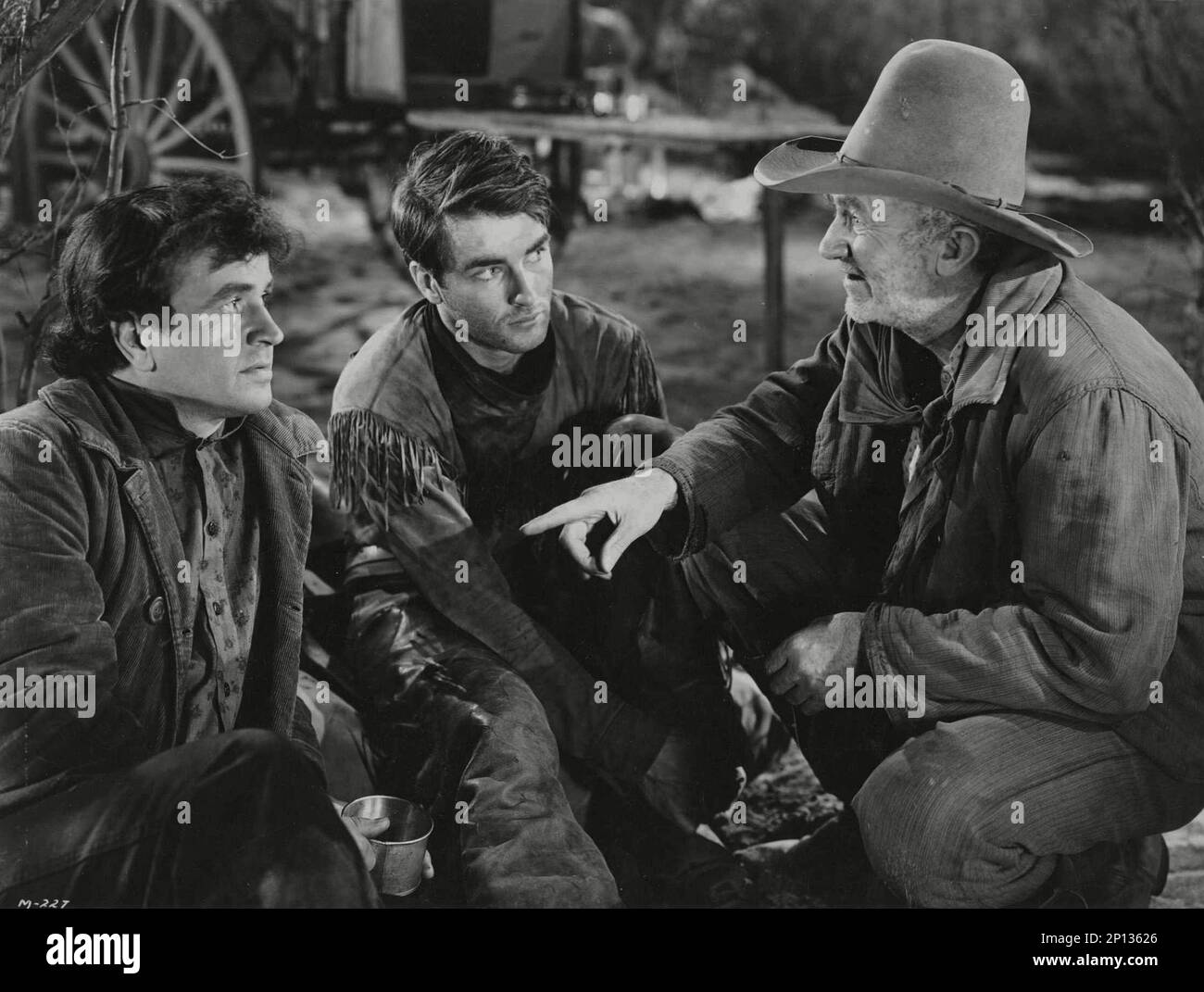 Noah Beery Jr., Montgomery Clift, Walter Brennan, "Red River" (1948 ...