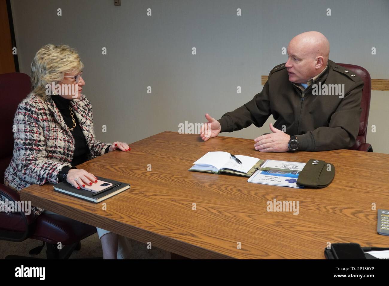 Livonia Mayor Maureen Miller Brosnan and Maj. Gen. Matthew Baker, 88th ...