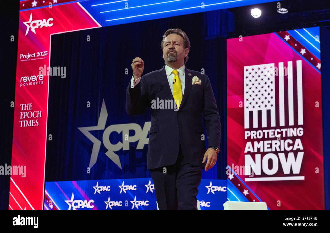 National Harbor, Maryland, USA. 3rd Mar, 2023. Sebastian Gorka, Host ...