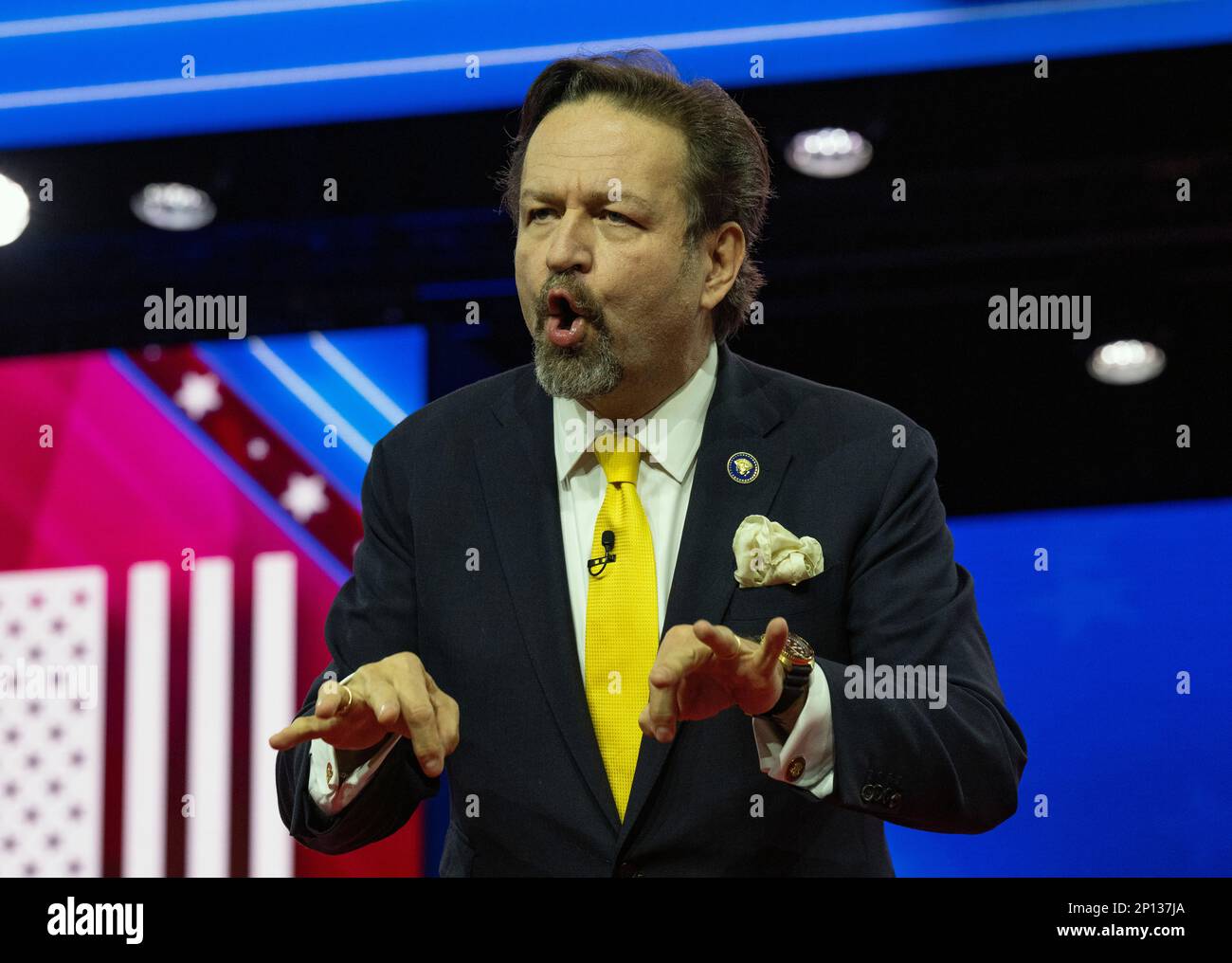 National Harbor, Maryland, USA. 3rd Mar, 2023. Sebastian Gorka, Host ...