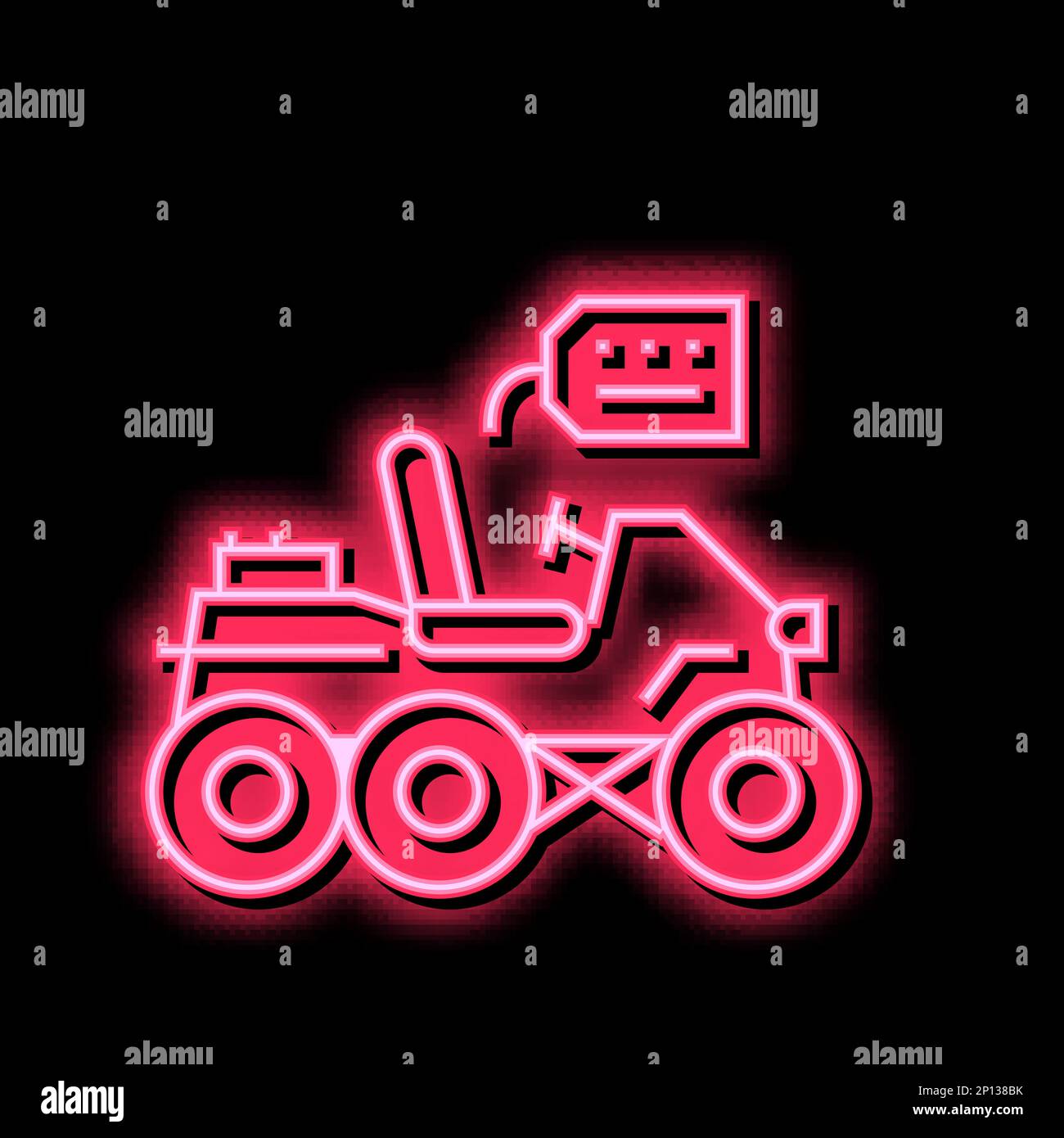 homemade vehicle neon glow icon illustration Stock Vector Image & Art ...